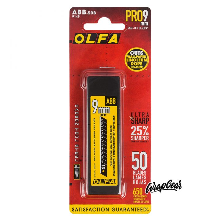 Olfa Carbon mesjes ABB-50B 50 stuks - WrapGear