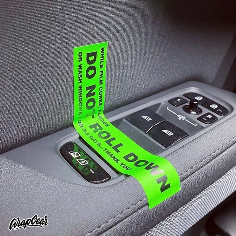 Do not roll down stickers - WrapGear