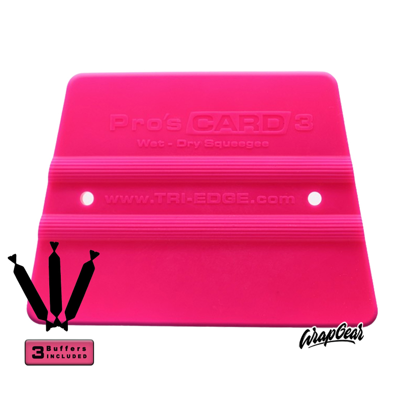 Tri-Edge Pro's Card 3 Pink +3 Losse Buffers - WrapGear