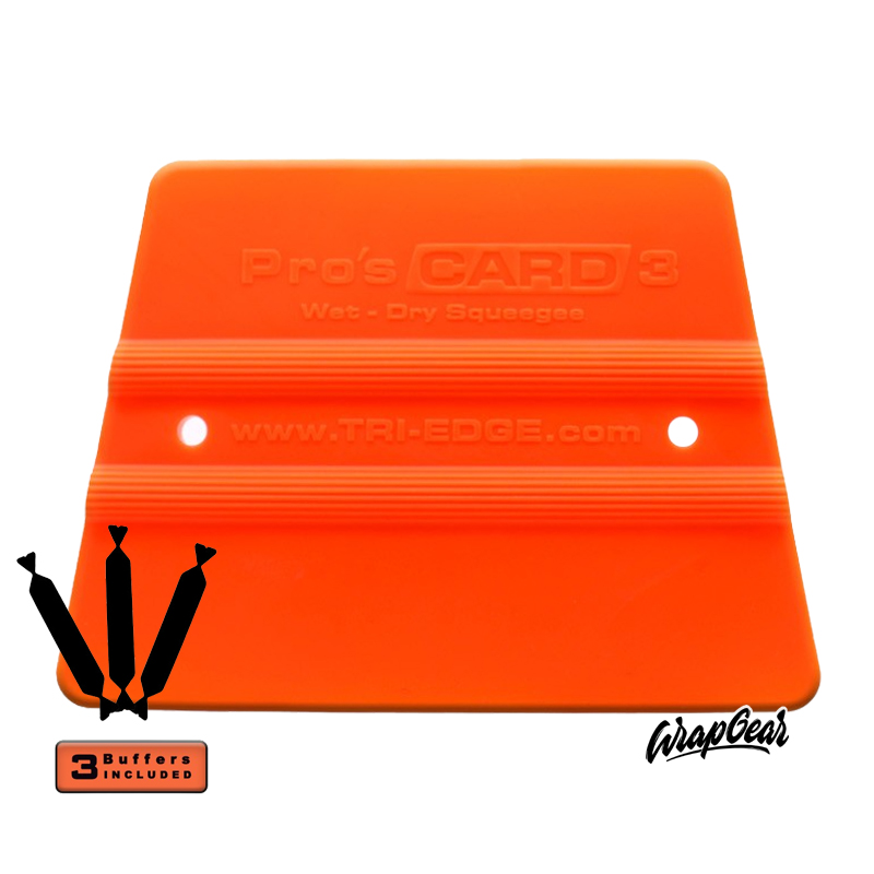 Tri-Edge Pro's Card 3 Orange +3 Losse Buffers - WrapGear