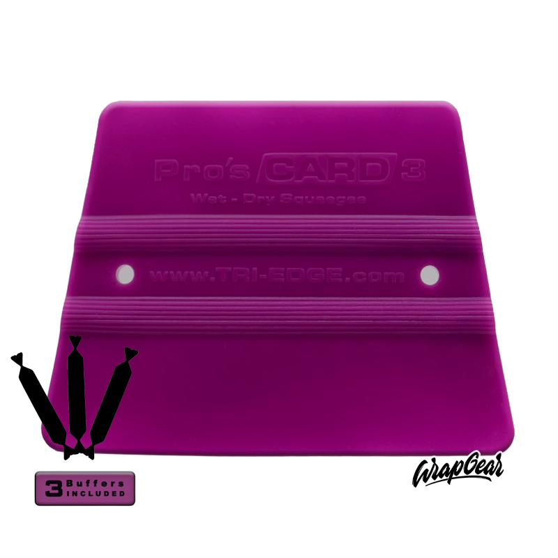 Tri-Edge Pro's Card 3 Fuchsia +3 Losse Buffers - WrapGear