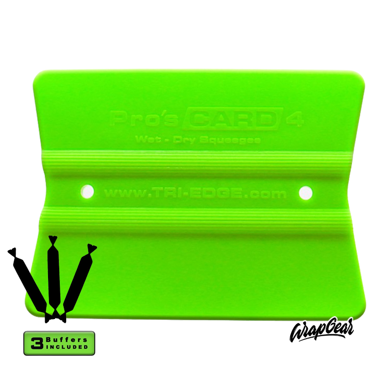 Tri-Edge Pro's Card 4 Green+3 Losse Buffers - WrapGear