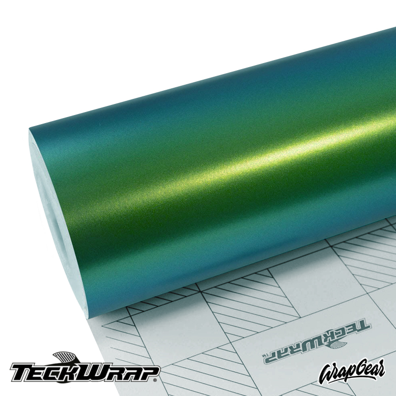 TeckWrap Golden Blue Viridian RD06 Satijn Breedte 152 cm x 18 Mtr ...