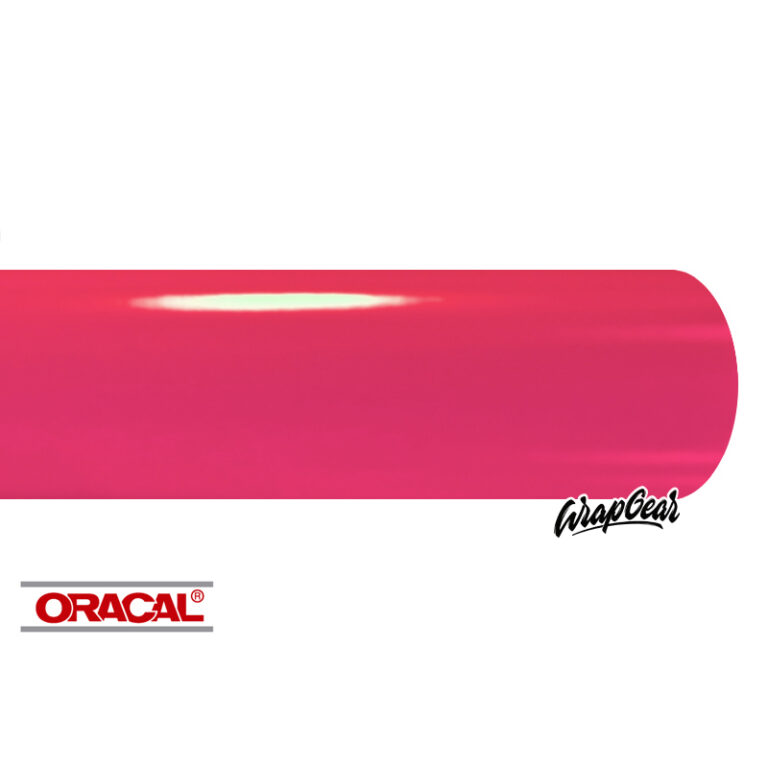 Oracal 7510-046 Pink Fluor Neon ROZE Glans Cast Folie 126 cm. - WrapGear