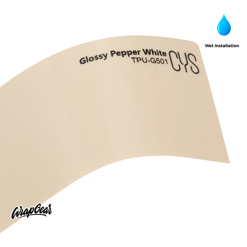 Glossy Pepper WhiteCYS PPF - TPU-G501 - WrapGear